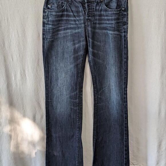 BKE | Jeans | Mens Bke Aiden Bootcut Relaxed Blue Jeans Size 34xl ...